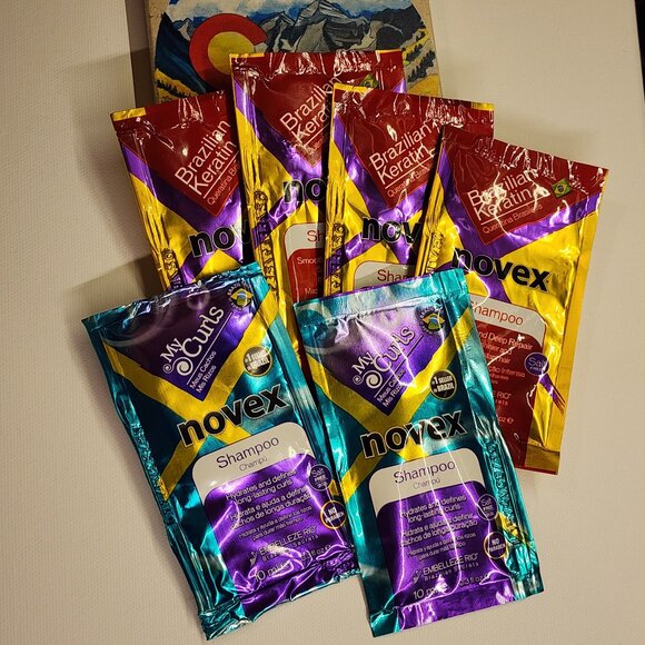 Novex | Hair | 6pc Novex Brazilian Keratin My Curls Shampoo Sample ...